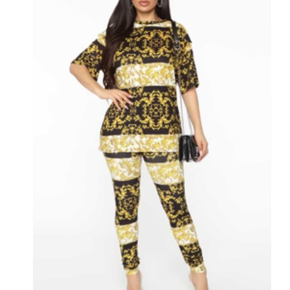 Fashion Nova, Matching Leggings Set Size Small - Gem